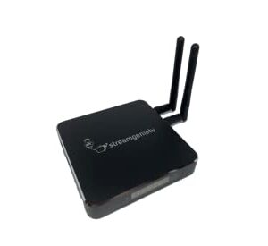 StreamGenie TV Stream Box by FreeStream, with Dual WiFi Antenna and Remote