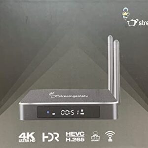 StreamGenie TV Stream Box by FreeStream, with Dual WiFi Antenna and Remote