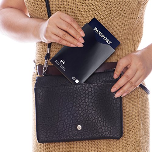 18 RFID Blocking Sleeves (14 Credit Card Holders & 4 Passport Protectors) Ultimate Premium Identity Theft Protection Sleeve Set for Men & Women. Smart Slim Design perfectly fits Wallet/Purse