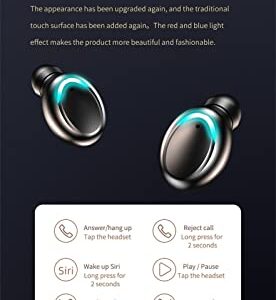 Fiudx Earbuds Bluetooth Wireless Headphones - Touch Control Bluetooth 5.0 Stereo in Ear Mini Earbuds Christmas Birthday Present Gift for Kids Adults