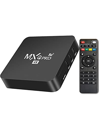 MXQ Pro 5G Android 10.1 TV Box, 4K MXQ Pro 5G WiFi Quad Core 3D Media Player 2+16GB Home Media Player