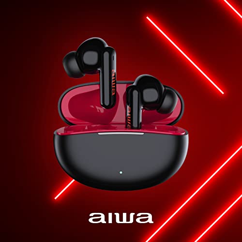 AIWA Prodigy Clear Plus TWS Earphones with ANC ENC and Wireless Charging Wireless Earbuds with Noise Cancelling, Long Lasting Battery, in Ear Headphones with Premium Sound