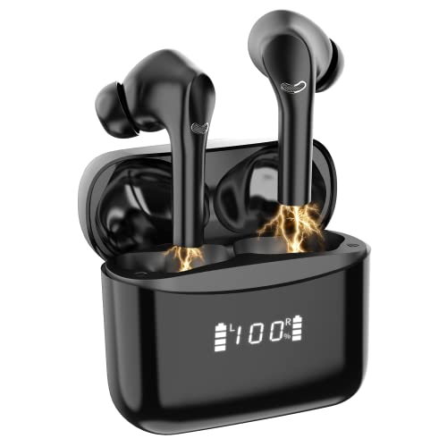 Wireless Ear buds Bluetooth 5.3 in-Ear Earbuds Noise Cancelling 2023 NEW Wireless Headphones LED Power Display IPX6 Waterproof Stereo MINI Bluetooth Earphones with Microphone 36H Battery for Sports