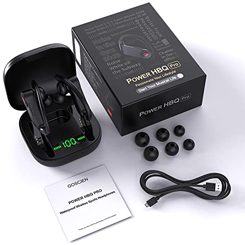 Wireless Earbuds, Bluetooth 5.1 Wireless Headphones in-Ear Stereo Sports Bluetooth Earphones, Noise Cancelling Earbuds with Mic Deep Bass, IPX7 Waterproof, 40H Playtime Wireless Headset for Sports