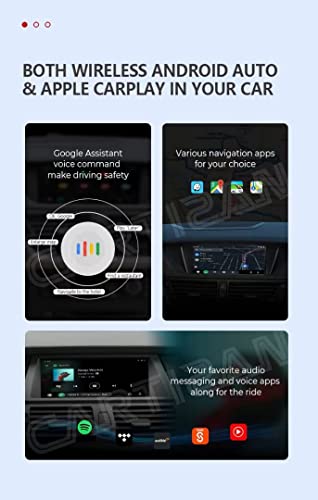 Smart World Company CP-AA Carplay Wireless dongle Adapter 2 in1 Android Auto and Apple Carplay