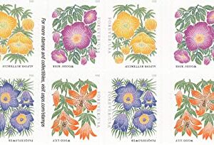 Mountain Flora Flower US First Class Forever Postage Stamps Celebrate Beauty Wedding (2 Books of 20)