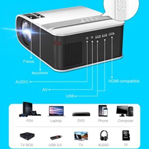 FZZDP W32 Mini Projector Full 1080p Android 10 Support 4k Decoding Video Projector Led Beamer Home Theater for Phone Cinema ( Size : Mirror Version )