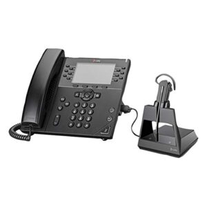 plantronics – voyager 4245 office (poly) – bluetooth convertible headset with 3 wearing styles – connect to pc/mac, mobile & desk phone – works with teams, zoom & more