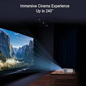 MECOOL KP1 FHD Smart Projector Android 11 Video Projector 700 ANSI Lumens Native 1080P, 240" Display, 2.4G/5G WiFi and Chromecast, UHD Video Home Theater TV Projector