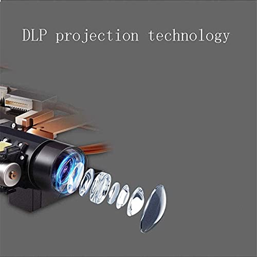 MUMUJJ Hotel Projector, 4K Indoor/Outdoor Movie Projector Support 200'' Screen Dsiplay, Home Theater Video Projector