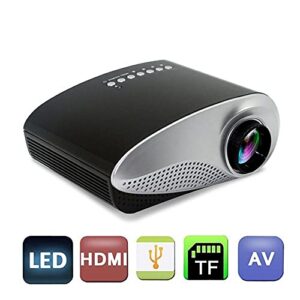 Viinice Projector for Home Theater Movie Video Portable LED Projector with HDMI-Compatible HD 1080P Built-in Speakers 4K Laser Projector with WiFi and Bluetooth