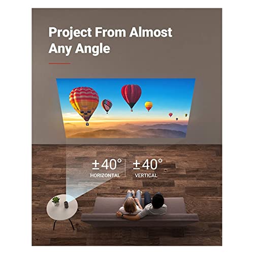 Mini Portable Projector with 200 ANSI Lumen Portable Projector for 4 Hours of Play Time Projector