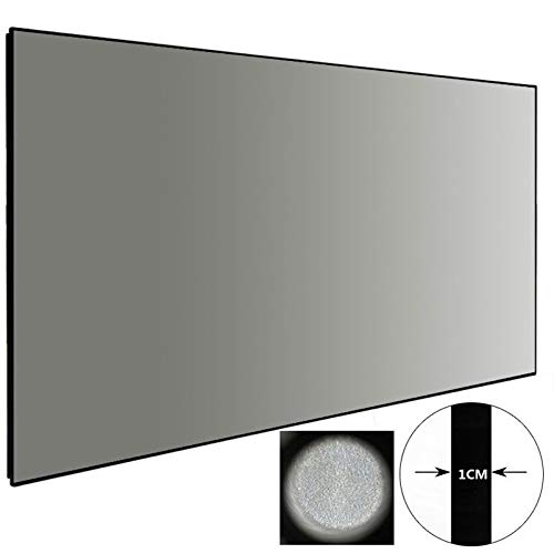 KJHD ZYZMH 2.35:1 Format 4K Thin Bezel Fixed Frame Projection Screen with Cinema Grey Frame Screen (Size : 150 inch)