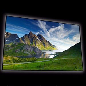 KJHD ZYZMH 2.35:1 Format 4K Thin Bezel Fixed Frame Projection Screen with Cinema Grey Frame Screen (Size : 150 inch)