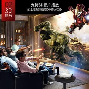 Viinice Projector Home HD Smart 4K Home Theater Mobile Phone Same Screen Office Business Projector Lumen 3000 4K Laser Projector with WiFi and Bluetooth