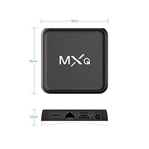 MXQ Android 7.1 ATV TV Box with Build-in AI Speaker AI Assistant S905W Quad-core 2G+16G 4K up to 60fps WiFi 2.4GHz BT 4.0 Smart Streaming Media Player for Home Entertainment