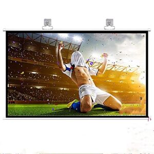 fmoge projector screen movie screen with hook up – outdoor/indoor portable projector screen foldable portable projector screen (color : white-1, size : 16:9hd)