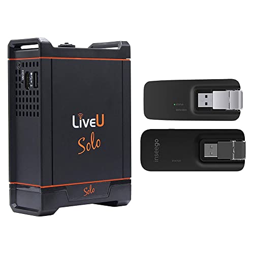 LiveU Solo HDMI Wireless Live Video Streaming Encoder for Live Video Streams Bundle with LiveU Solo Connect 2-Modem Bundle for Solo Video Encoder