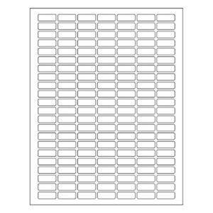 White Rectangular Labels + Bonus Color Labels - Value Pack - White Coding Labels Produce Excellent Results with Standard Laser Printer-Template Included! 1138 Pack