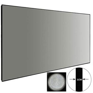 LIRUXUN 2.35:1 Format 4K Thin Bezel Fixed Frame Projection Screen with Cinema Grey Frame Screen (Size : 180 inch)