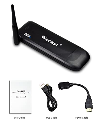 SYNAGY HDMI Screen Mirroring Dongle Connecting to TV/ Projecotr/ Monitor,Support Android, iOS and Windows, with HDMI Extension Cable