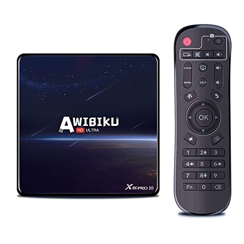 Android TV Box 11.0 4GB RAM 32GB ROM TV Box Android RK3318 Quad Core Ultra 3D 4K Support 2.4G 5.8G Dual WiFi Bluetooth 4.1 USB 3.0 100M Internet X88 PRO 10 Streaming Video Box