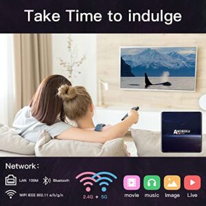 Android TV Box 11.0 4GB RAM 32GB ROM TV Box Android RK3318 Quad Core Ultra 3D 4K Support 2.4G 5.8G Dual WiFi Bluetooth 4.1 USB 3.0 100M Internet X88 PRO 10 Streaming Video Box