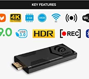 BuzzTV Vidstick ST4000 Android Stick 4K Ultra HD Android 9.0 InternetTV 2GB RAM 16GB HDMI