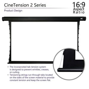 Elite Screens CineTension 2 Projector Screen, 120-inch 16:9, Indoor Electric Motorized Home Theater Automatic Front Projection Movie Office Presentations, TE120HW2| US Based Company 2-Year Warranty