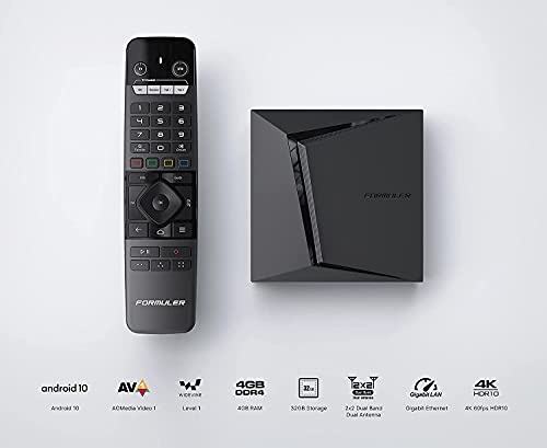 Dreamlink/Formuler New Advance Z10 Pro Max 2021 Latest Box with IR Learning Remote-Ultimate 4K UHD Android OTT Media Streamer + Bonus Secureteks MX3 AirMouse Keyboard with Backlit