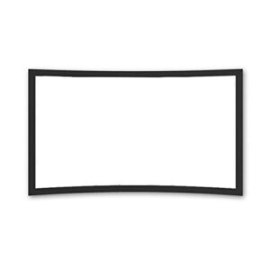 DSFEOIGY 4K 16:9 White Woven Acoustic Transparent Customize HD 3D Curved Fixed Frame Projector Screen for Home Cinema Projection Screen (Size : 200 inch)