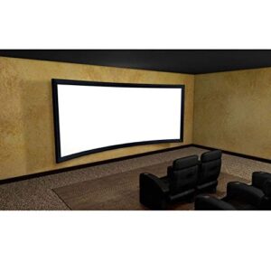 DSFEOIGY 4K 16:9 White Woven Acoustic Transparent Customize HD 3D Curved Fixed Frame Projector Screen for Home Cinema Projection Screen (Size : 200 inch)