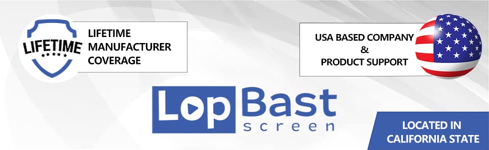 LopBast Screen Projector Screen with Stand 100-INCH Indoor Outdoor 4:3 1.2 Gain PVC Movie Projection Screen 4K 8K 3D Ultra HD HDR Wrinkle-Free Design for Home Theater Movie Theatre Cinema Office Game