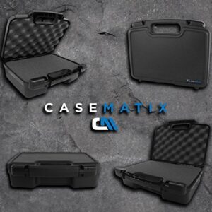 CASEMATIX Pico Mini Projector Case Compatible with LG CineBeam PF50KA, PH30JG, PF50, PH30, PH150G, PH550 and Other Pico Projectors and Accessories - Hard Shell Outer and Customizable Foam, Case Only