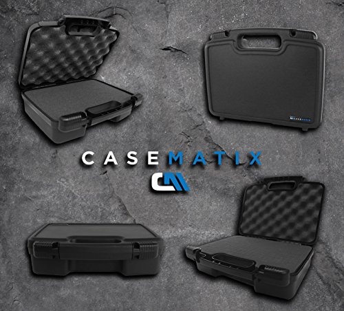 CASEMATIX Pico Mini Projector Case Compatible with LG CineBeam PF50KA, PH30JG, PF50, PH30, PH150G, PH550 and Other Pico Projectors and Accessories - Hard Shell Outer and Customizable Foam, Case Only