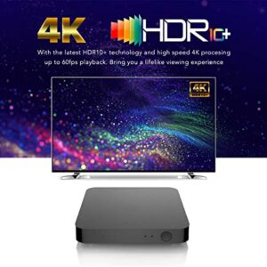 Android 11 TV Box 2GB 16GB, Smart TV Box with Amlogic S905W2 Ethernet 100M 2.4G 5G WiFi BT up to 4.2 1080P Ultra HD 4K HDR AV1 USB 2.0