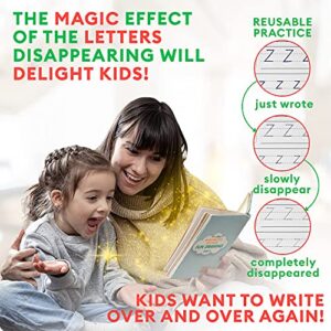 Magic Ink Copybooks for Kids Reusable Handwriting Workbooks - Children's Calligraphy Tracing - Early Education Magic Practice Book - Sank Letters (4 Books with Pens)