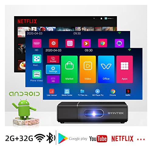 U30 Pro 3D DLP Android Portable Mini Smart 300inch Home Theater Projector for Smartphone 4K Cinema