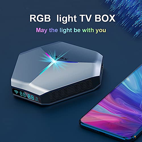 Sofobod A95XF4 Smart Android 11.0 TV Box 4GB RAM 32GB ROM Amlogic S905X4 Quad core ARM Cortex-A55 CPU Ultra HD 4K HDR H.265 Decoding with Dual Band 2.4GHz/5GHz WiFi BT 4.1 USB 3.0