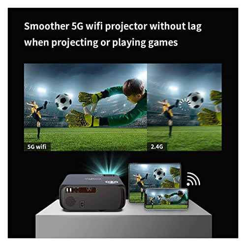 Full HD Projector 1080P WiFi LED Video Proyector TD97 Home Theater Android TVBOX 4K Projector Movie Cinema Phone Beamer ( Color : Multiscreen TVBox 4G )