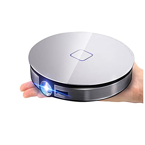 CXDTBH Portable DLP Mini Projector 12000mAh Battery 1280x720P Android -Compatible Support 1080P 4K