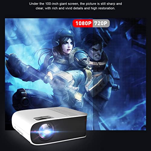 KUQIZ Projector W32 Mini Projector Full Hd 1080p Android 10 Support 4k Decoding Video Projector Led Beamer Home Theater for Phone Cinema (Size : Basic Version)