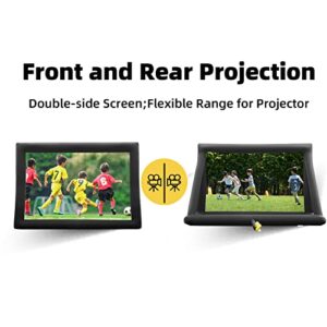 Heipigo Inflatable Outdoor Projector Screen 23FT Outdoor Movie Screen with Internal Fan and Screen Packages,Outdoor Indoor Theater Movie Screens Rear Projection Screen for Movies Night,Party Backyard