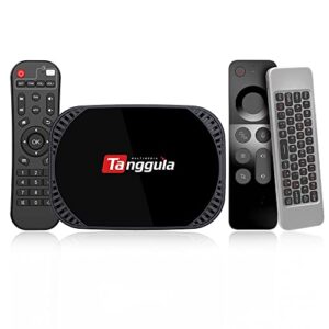 2022 new tanggula x5 android tv box, 4gb+128gb android 11.0 media player, dual band wifi 2.4ghz/5ghz free voice remote mini keyboard