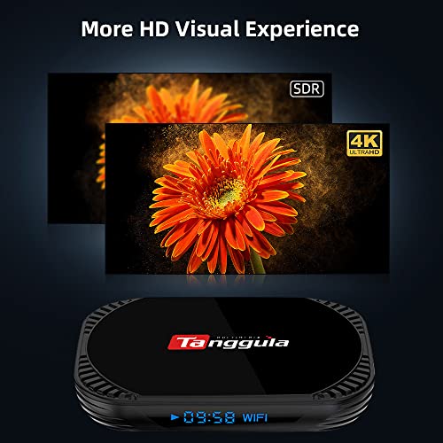 2022 New Tanggula X5 Android TV Box, 4GB+128GB Android 11.0 Media Player, Dual Band WiFi 2.4GHz/5GHz Free Voice Remote Mini Keyboard