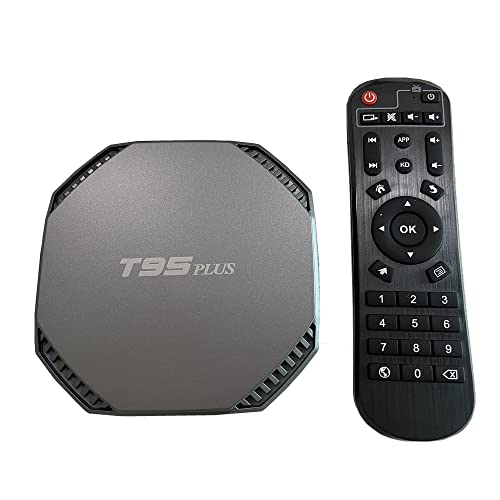 8GB 64GB T95 Plus Smart TV Box Android 11.0 Set top TV Box Rockchip RK3566 2.4 G&5 G Dual WiFi Support 1000M 4K H.265 Media Player with i8 Keyboard Black