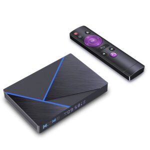 H96 MAX V56 TV Box Android 12 4GB 32GB Rockchip RK3566 2.4G/5G Dual WiFi H.265 8K Ultra HD Set tv Box with i8 Keyboard