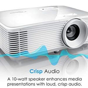 Optoma X343 XGA DLP Professional Projector | Bright 3600 Lumens | Business Presentations, Classrooms, or Home | 15,000 Hour Lamp Life | Speaker Built In | Portable Size