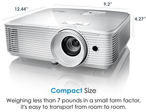 Optoma X343 XGA DLP Professional Projector | Bright 3600 Lumens | Business Presentations, Classrooms, or Home | 15,000 Hour Lamp Life | Speaker Built In | Portable Size