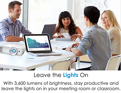 Optoma X343 XGA DLP Professional Projector | Bright 3600 Lumens | Business Presentations, Classrooms, or Home | 15,000 Hour Lamp Life | Speaker Built In | Portable Size